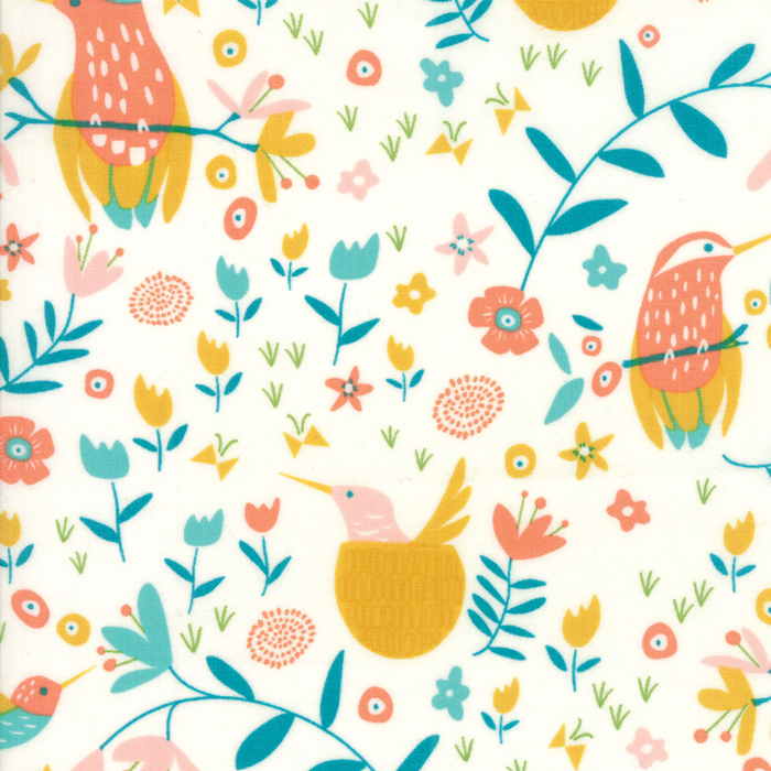 Moda – Wild Nectar – Hummingbirds Vanilla – Serendipity Quilts